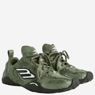 Balenciaga Mens Ultra Sneakers Green Upper: Cotton Trainers