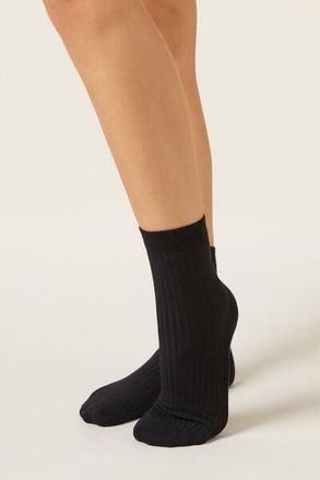 Calzedonia Kurze Socken Mit Cashmere Schwarz
