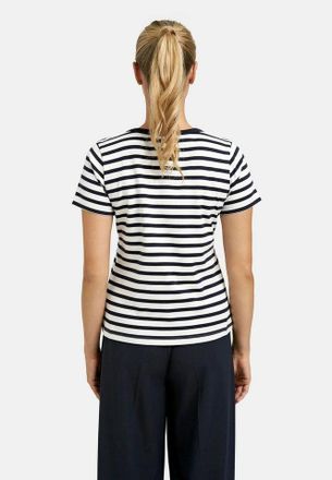 Smith & Soul T-Shirt im Streifendesign, Stickerei vorn