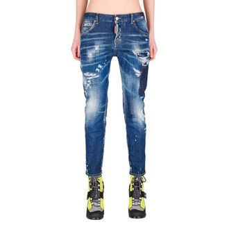 Dsquared2 Dark Tiffany Cool Cropped Jeans - - Jeans - Damen - Blau - XS