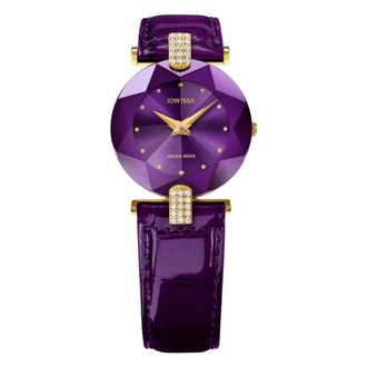 Jowissa Uhr mit facettiertem Zifferblatt - - Accessories - Damen - Lila - ONE SIZE