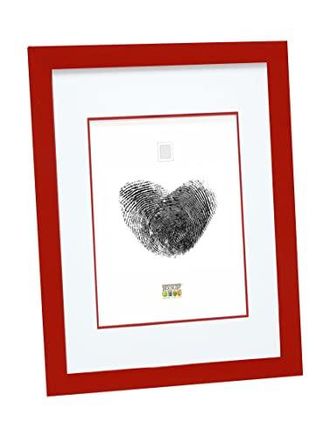 Deknudt Frames Bilderrahmen mit Aufsteller Größe (Bild): 20 cm H x 15 cm B, Farbe: Rot