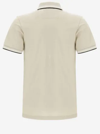 HUGO BOSS Mens Polo Shirt Light Beige Cotton T-shirts And Polos