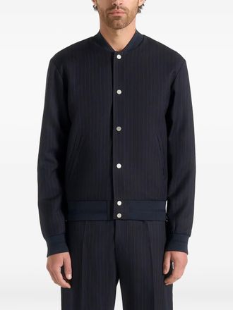Mani&egrave;re De Voir veste bomber Savin &agrave; fines rayures - Bleu