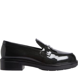 Calvin Klein Schwarze Loafer Bar Saff Schuhe - - Shoes - Damen - Schwarzk - 41 EU