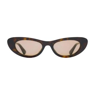 Bottega Veneta Snap Cat-Eye Sonnenbrille - - Accessories - Herren - Braun - 51 MM
