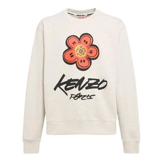 Kenzo Blumen Grafikdruck Crew Neck Sweatshirt - - Sweatshirts & Hoodies - Herren - Grau - L