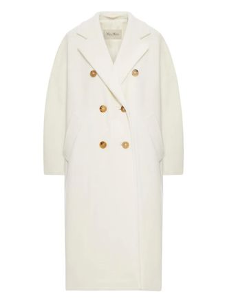 Max Mara manteau Madame 101801 à boutonnière croisée - Blanc