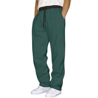 Generic Pantalon de surv&ecirc;tement pour homme, v&ecirc;tement de sport avec poches, cordon de serrage, pantalon cargo d&eacute;contract&eacute;, pantalon de jogging l&eacute;ger et respira