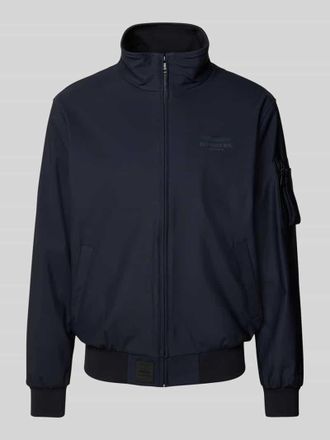 Original Bombers Bomberjacke mit Label-Print Modell Williston