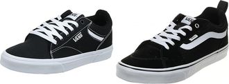 Vans Herren Filmore Sneaker, Schwarz (Suede/Canvas), 43 EU Seldan ((Canvas) Black/White 187)