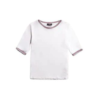 Fay Wei&szlig;e T-Shirt- und Polo-Kollektion - - Tops - Damen - Wei&szlig; - XS