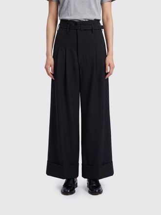 Junya Watanabe Hoch taillierte Palazzo-Hose aus Wollmischung mit weitem Bein