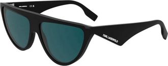 Karl Lagerfeld Femme, Accessoires, Noir, Taille: 59 MM Kl6185S 001 Lunettes de soleil