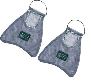 Valiclud 2 St&uuml;ck Wandmontierte Elastische Aufbewahrungstasche Strapazierf&auml;higem f&uuml;r Obst Gem&uuml;se Badezimmer K&uuml;chennetzbeutel mit Gro&szlig;em Fassungsverm&ouml;gen und Pra