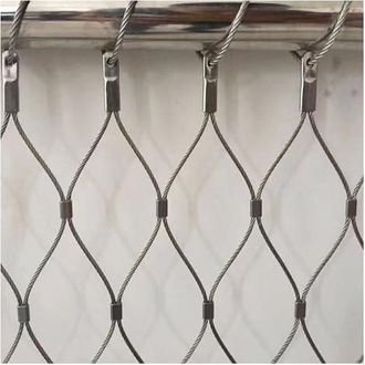 Generic WXQTM Treillis M&eacute;tallique en Acier Inoxydable Filet Plantes Grimpantes Filet S&eacute;curit&eacute; R&eacute;sistant lusure D&eacute;coupable Grillage Balcon, pour Terrains Footb