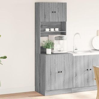 vidaXL vidaXL Küchenschrank Grau Sonoma 60x50x180 cm Holzwerkstoff