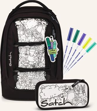Satch Schulrucksack-Set Pack Set schwarz