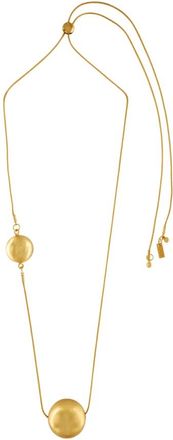 Dansk Copenhagen Collier Double Boule Ajustable - Femme - Accessoires - Jaune - Taille: ONE Size