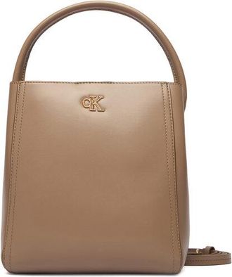 Calvin Klein Handtasche Ck Bucket With Strap LV04F3174G Beige