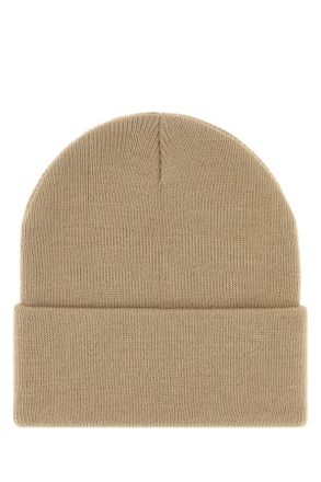 Carhartt Work in Progress Mens Sand Knit Short Watch Hat Beige Exterior: Acrylic Cappelli