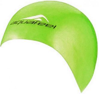Aquafeel Bullitt Silikon Lauf-Badekappe - Neongrün