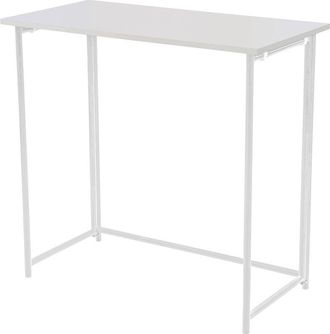 SVITA Schreibtisch Klappbar Schmal Platzsparend Mehrzweck-Computertisch 80x40x76cm Wei&szlig; - Svita