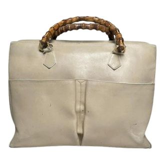 Gucci Sac &agrave; main en cuir Pre-owned - Femme - Pre-owned - Beige - Taille: ONE Size
