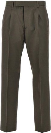 Ermenegildo Zegna Wool and cotton pleated pants Man 50