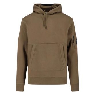 C.P. Company C.p. Company - SweaT-shirt &agrave; capuche avec d&eacute;tail Lens - Homme - Sweatshirts et sweats &agrave; capuche - Vert - Taille: M