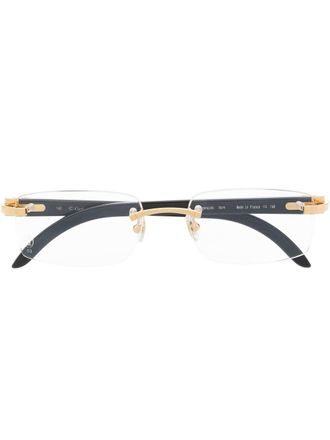 Cartier lunettes de vue &agrave; monture rectangulaire - Noir