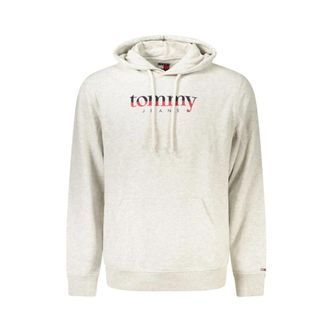 Tommy Hilfiger Grauer Baumwoll Herren Pullover Hoodie - - Sweatshirts & Hoodies - Herren - Grau - XL