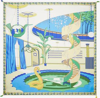 Tory Burch Damen Quadratisches The Pool Seidentuch