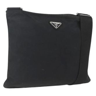 Prada Sac bandouli&egrave;re en nylon Pre-owned - Femme - Pre-owned - Noir - Taille: ONE Size