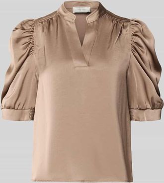 Neo Noir Regular Fit Bluse aus Satin mit Puff&auml;rmeln Modell Roella