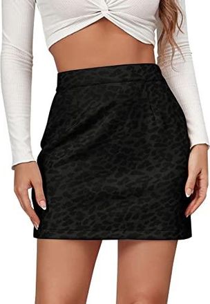 Generic Jupe Paillette Femme Short Sequin Jupe Paillettes Fluide A-Ligne Midi pour Femme &Eacute;l&eacute;gante pour Soir&eacute;e et &Eacute;v&eacute;nements