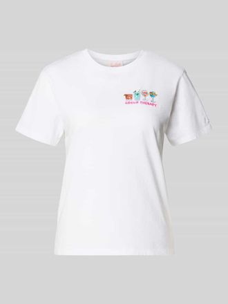 MC2 Saint Barth T-Shirt mit Motiv- und Statement-Stitching Modell EMILIE