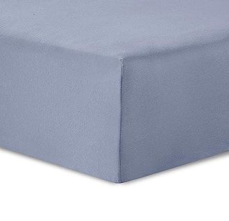 Vision Streetwear Drap Housse Jersey - 160 x 200 cm - Coloris: Gris - 100% Coton Jersey - Elastique Tout Autour - Bonnet de 30cm