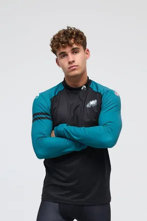 OOSC Herren Philadelphia Eagles - X NFL Mens Baselayer Top, Blau, XL-XXL EU