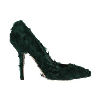 Dolce & Gabbana Gr&uuml;ne Xiangao Lammfell Leder Pumps - - Shoes - Damen - Gr&uuml;n - 40 EU