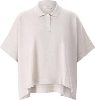 PESERICO Glitzerndes Poloshirt