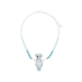 Yvmin Bear-pendant Beaded Necklace