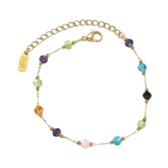 Dansk Copenhagen Eira Soft Waterproof 18K Gold Plated Bracelet - Polished Stainless Steel - Femme - Accessoires - Jaune - Taille: ONE Size
