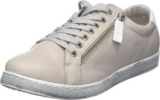 Andrea Conti Damen Sneaker, Silbergrau/weiß, 40 EU