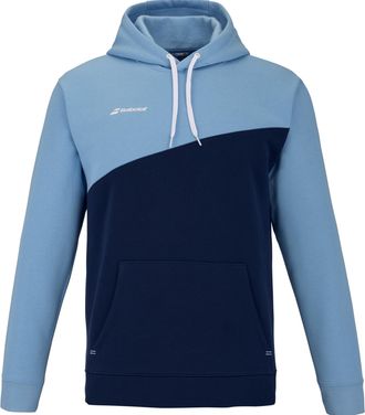 Babolat Homme Drive Hood, Sweat à Capuche Unisexe Modèle Exercise, Taille M, Couleur Bleu, Idéal Pour Échauffement, Entraînement et Récupération Après Match, 