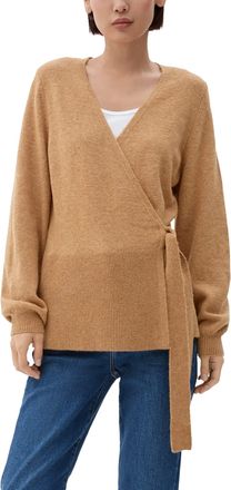 s.Oliver Womens 2121668 Strickjacke mit Gürtel, braun, 46
