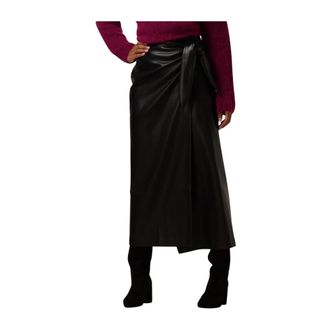 Amaya Amsterdam Schwarzer Midi-Rock f&uuml;r vielseitiges Styling - - Skirts - Damen - Schwarzk - XS