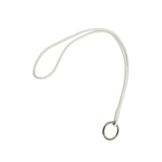 Nathalie Vleeschouwer Femme, Accessoires, Beige, Taille: ONE Size Long Porte-cl&eacute;s en Cuir Tress&eacute;