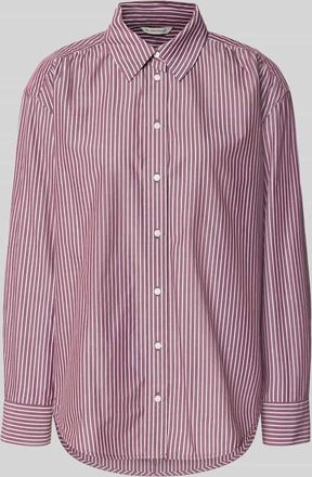 Tom Tailor Loose Fit Hemdbluse aus Baumwoll-Lyocell-Mix