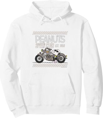 Peanuts Speed Bumps Sonnenbrille Snoopy Biker Club im Retro-Rennsport Pullover Hoodie